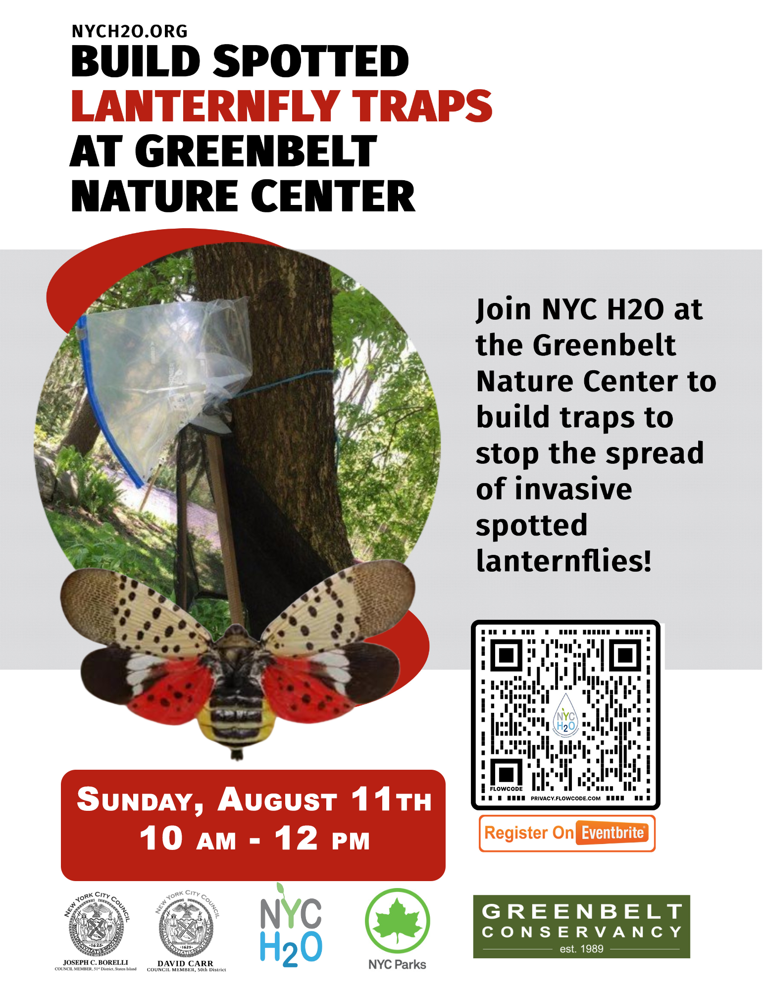 Build Spotted Lanternfly Traps at Greenbelt Native Center - NYCH2O