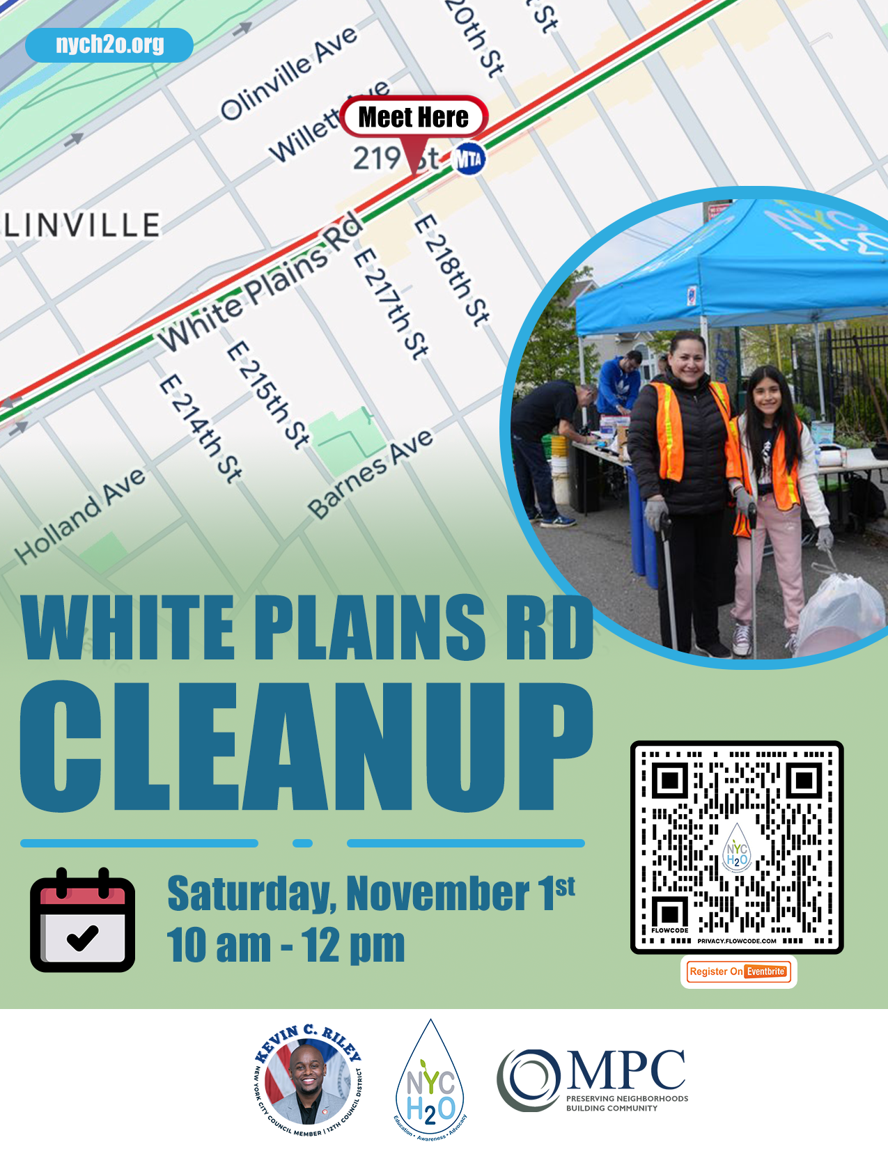White Plains Road Cleanup - NYCH2O